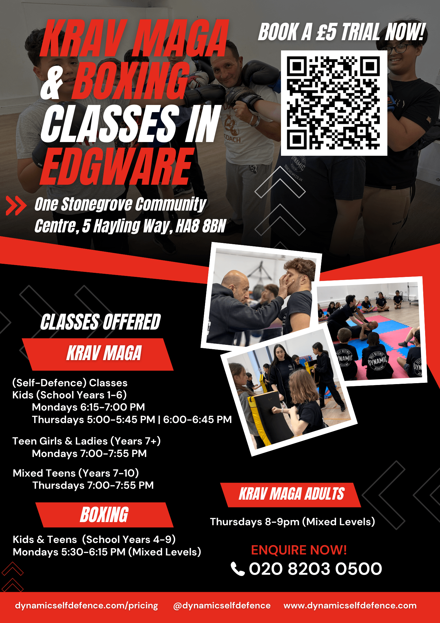Krav Maga - school years 5 - 9 - Stonegrove Community Trust